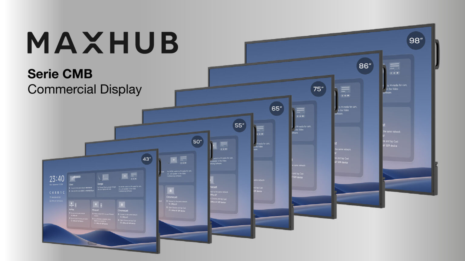 MAXHUB Serie CMB: la nuova serie per il digital signage - Vicomm